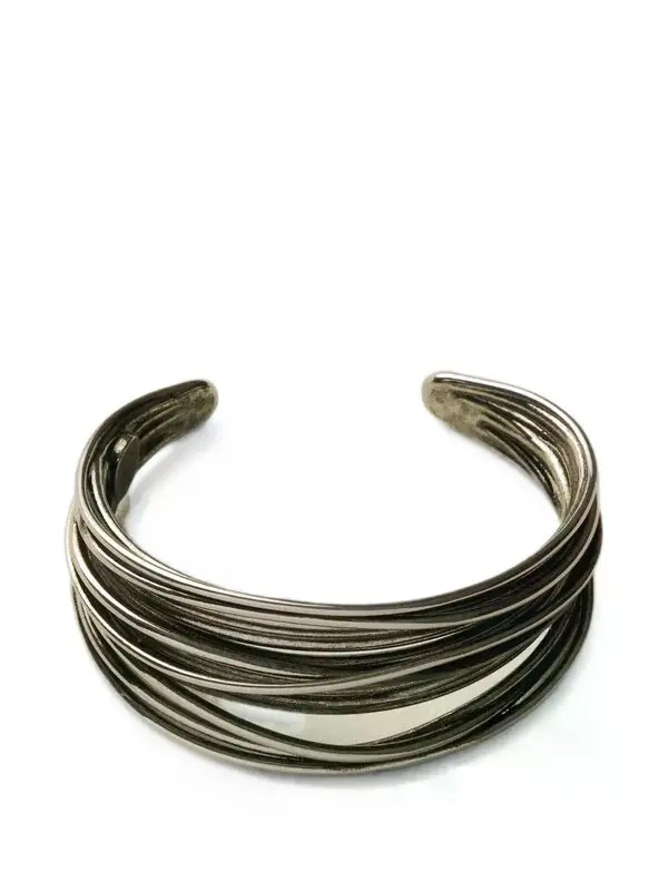 PANCONESI Multi-strand Cuff Bracelet - Grey