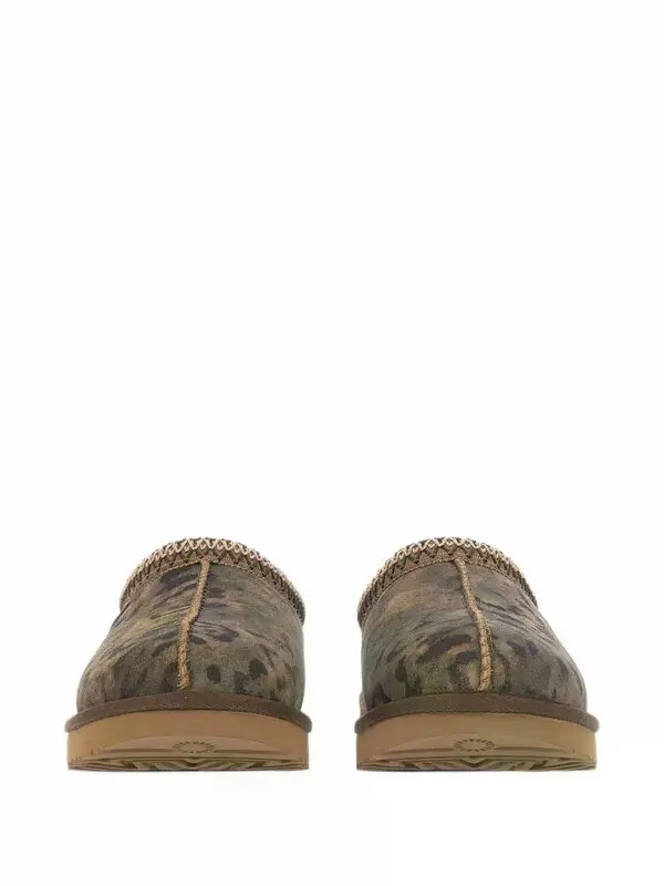 UGG Tasman Leopard-print Suede Mules