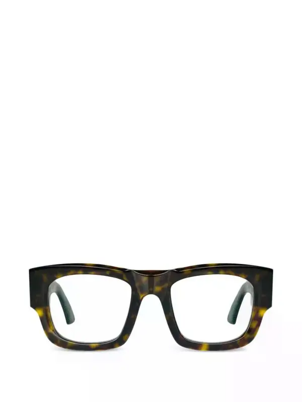 BUGATTI Tortoiseshell-effect Rectangle-frame Eyeglasses