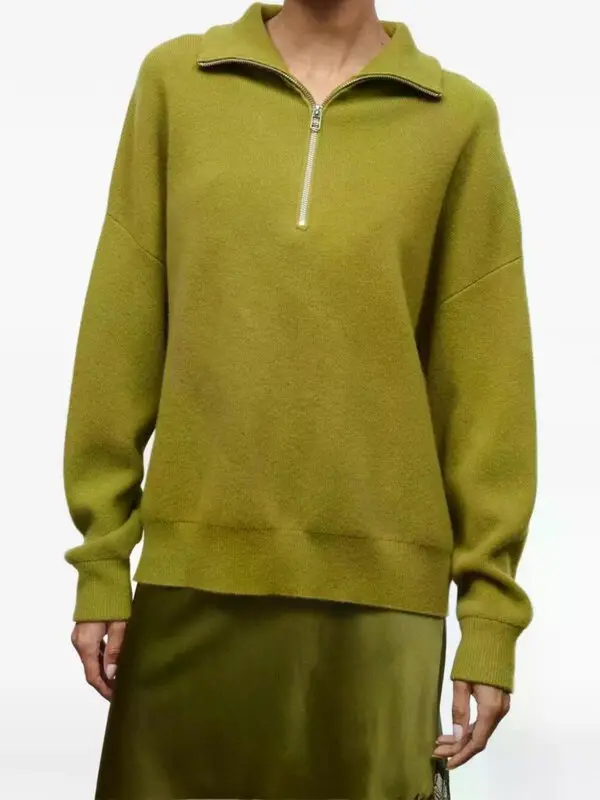 Staud Hudson Cashmere Sweater - Green