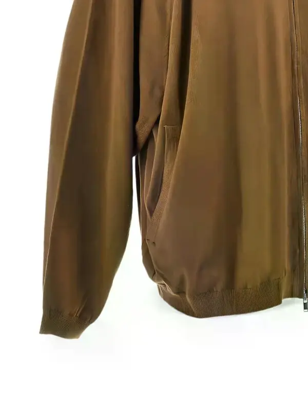 THE FRANKIE SHOP Baxe Knit Track Jacket - Brown