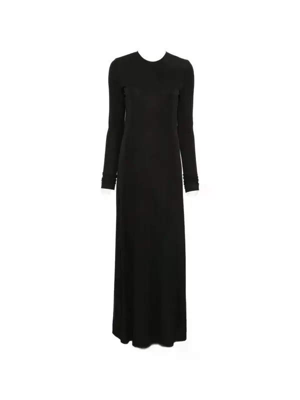 TOTEME Long-sleeve Maxi Dress With Rear Zip Fastening