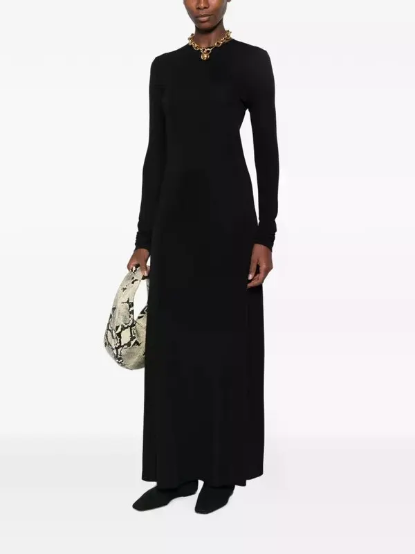 TOTEME Long-sleeve Maxi Dress With Rear Zip Fastening