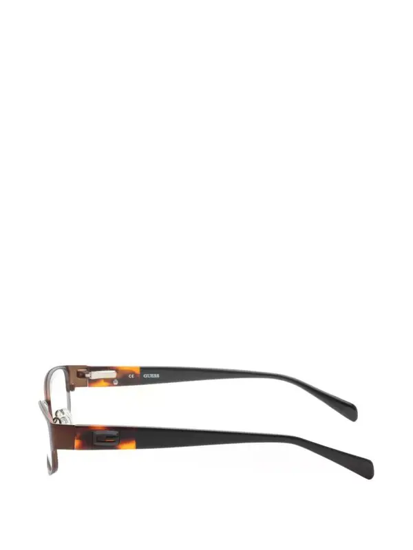 Guess Rectangle Glasses With Logo Plaque