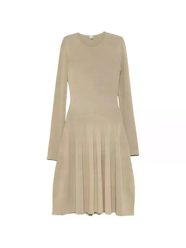 TOTEME Sculpted Knit Midi Dress - Green