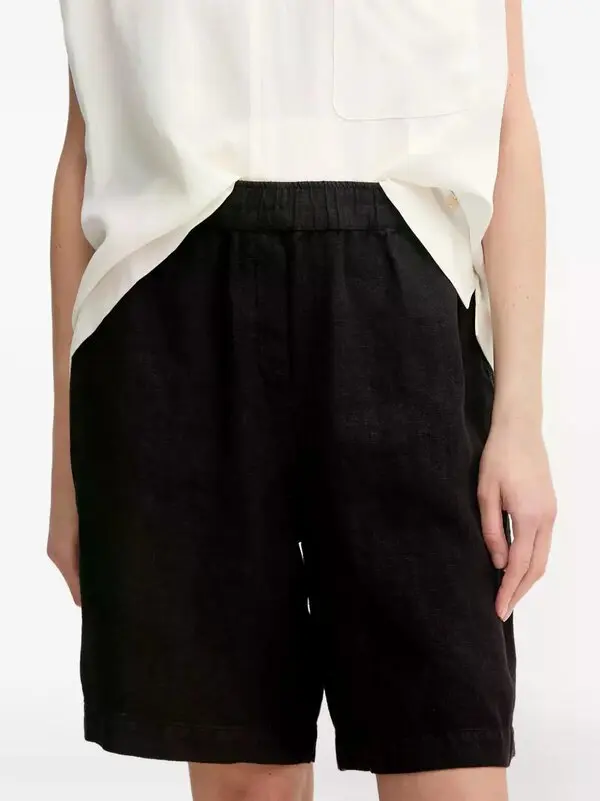MOS MOSH Mmemmie Elasticated Linen Shorts - Black