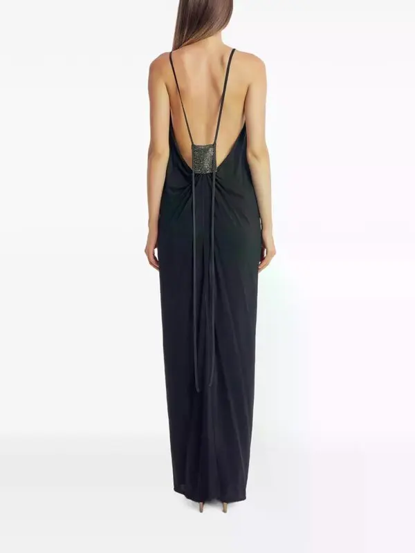 IRINA SCHROTTER Sara Crystal-embellished Backless Maxi Dress