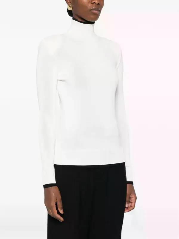 TOTEME Ribbed Knit Turtleneck Sweater
