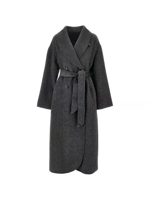Emporio Armani Belted Double-breasted Coat