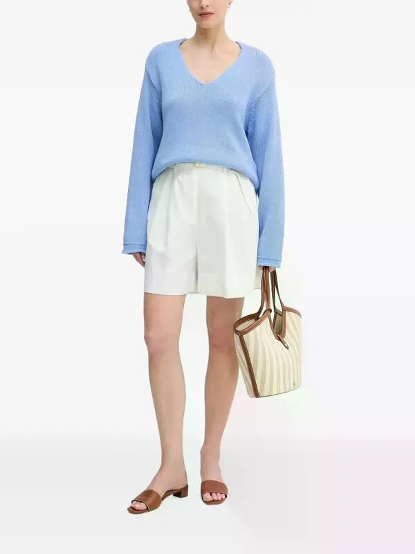 MOS MOSH Mmbine V-neck Chunky-knit Sweater