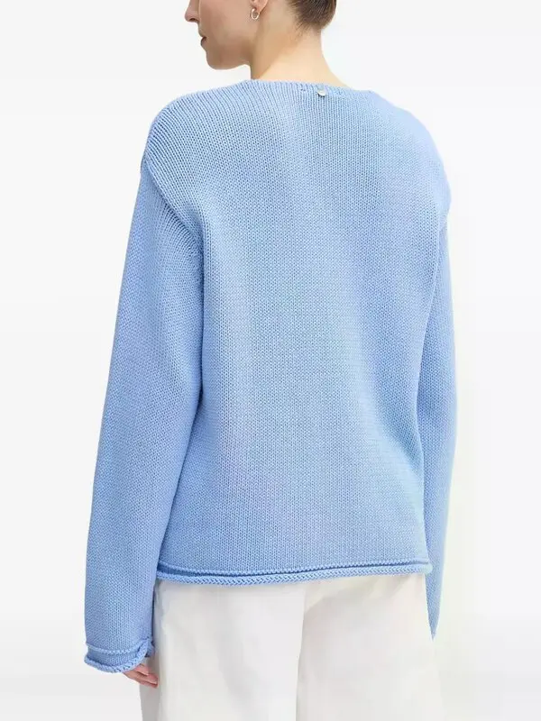MOS MOSH Mmbine V-neck Chunky-knit Sweater