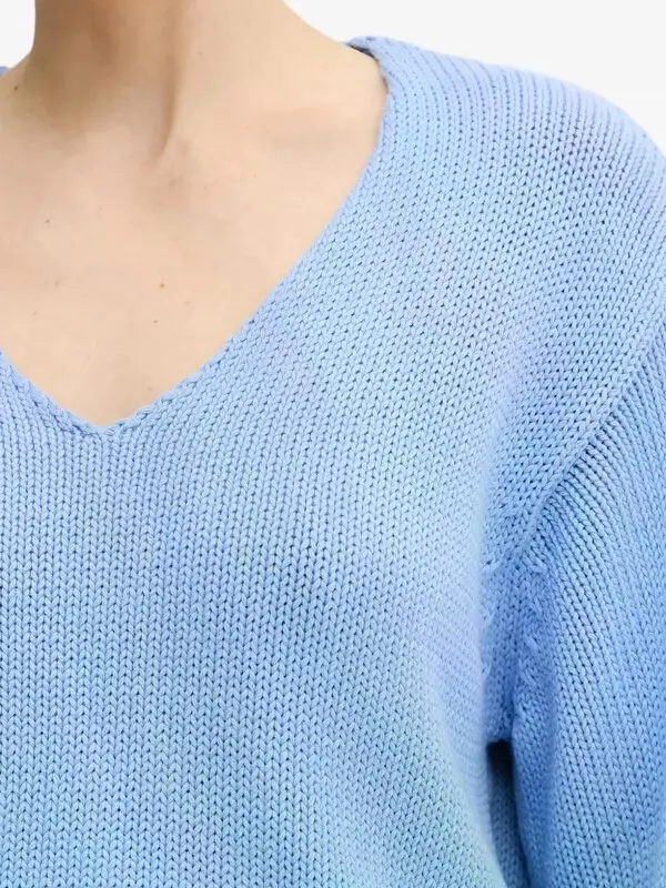 MOS MOSH V-neck Chunky Knit Sweater
