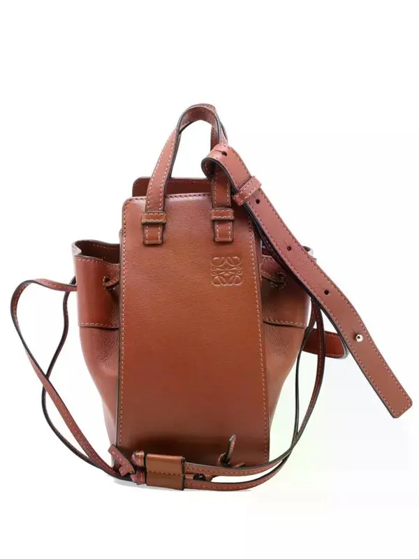 Loewe 2010-2026 Mini Leather Drawstring Hammock Bag Satchel