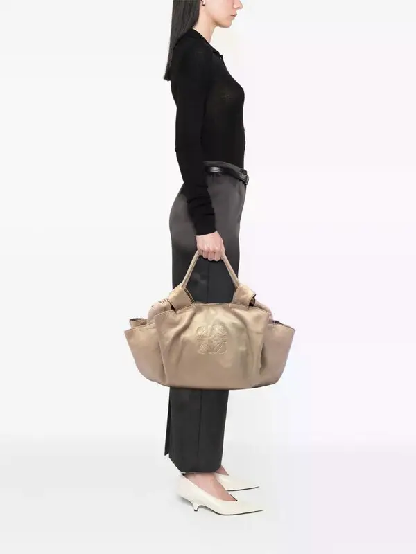 Loewe Metallic Nappa Aire Hobo Bag - Gold