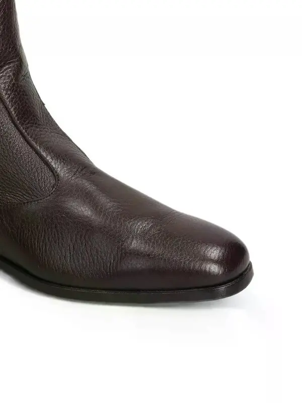 ANIPS Grained Leather Ankle Boots