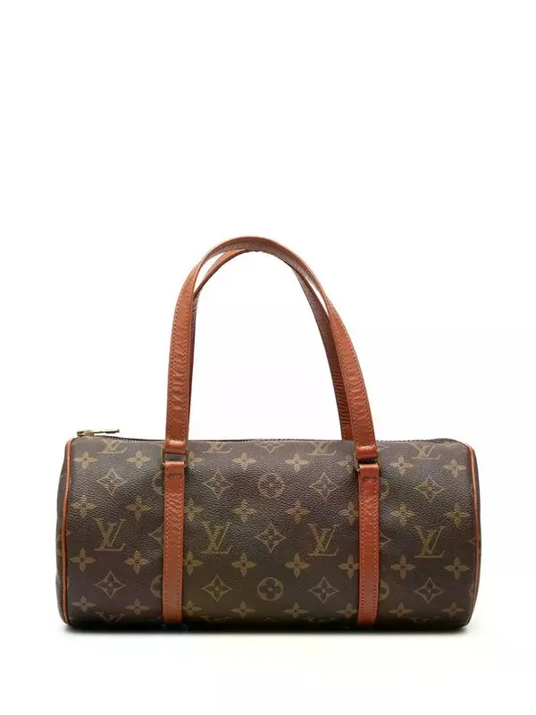 LOUIS VUITTON 1986 Monogram Papillon 30 Handbag - Brown