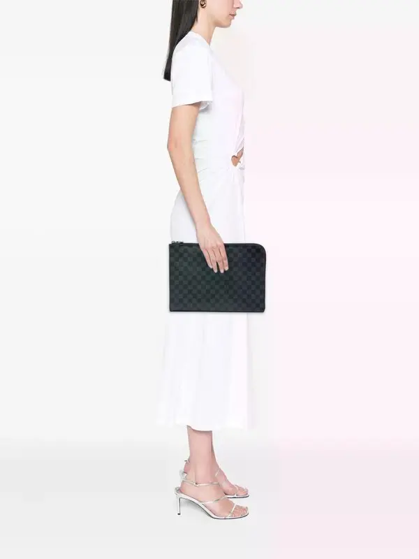 LOUIS VUITTON Damier Graphite Pochette Jour Gm Clutch Bag