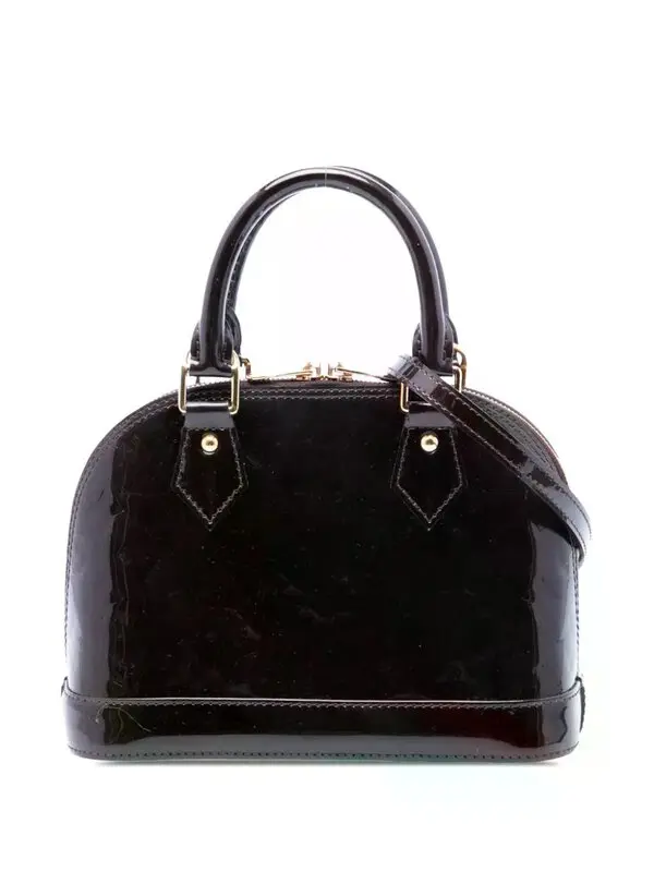 LOUIS VUITTON 2017 Monogram Vernis Alma Bb Satchel