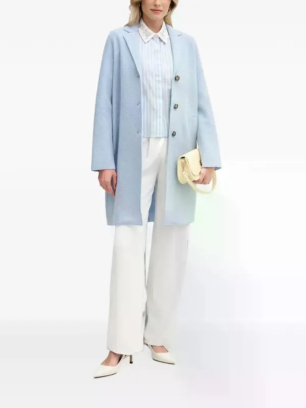 OUI Stripped Embroidered-collar Shirt