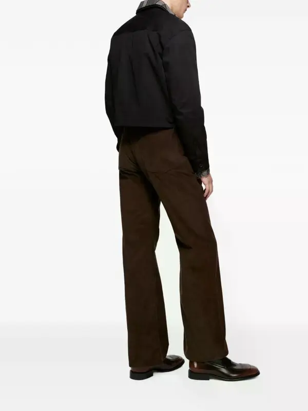 Acne Studios Cropped Check Collar Jacket