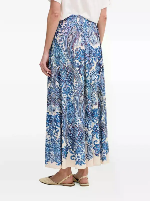 OUI Paisley Print Straight Maxi Skirt
