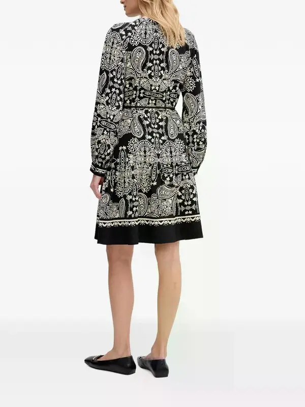 OUI Paisley-print Belted Mini Dress