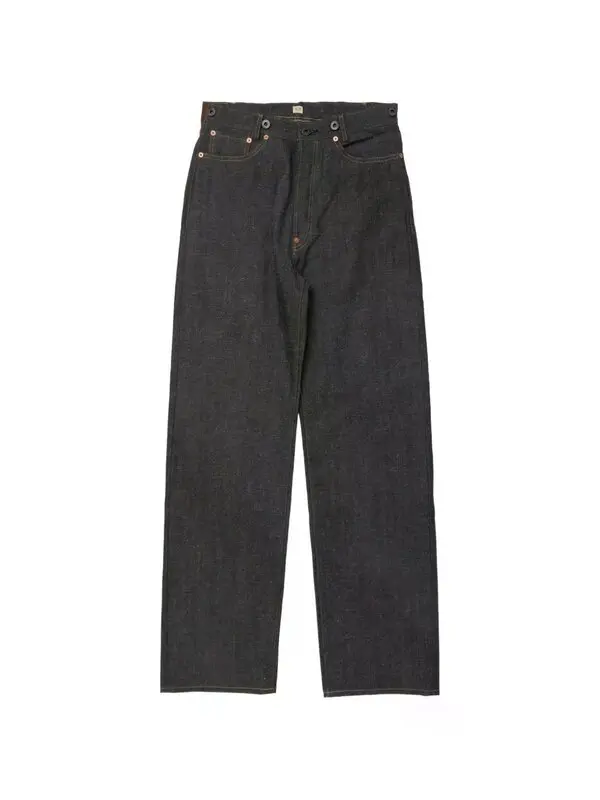 TAIGA TAKAHASHI Buckle-strap Straight-leg Jeans