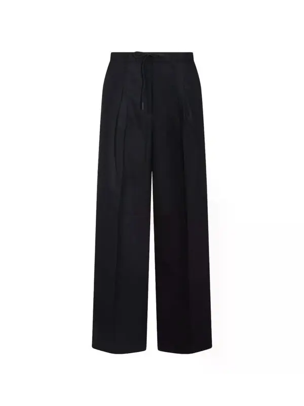 NINE:INTHE:MORNING Pleated Drawstring Trousers - Black