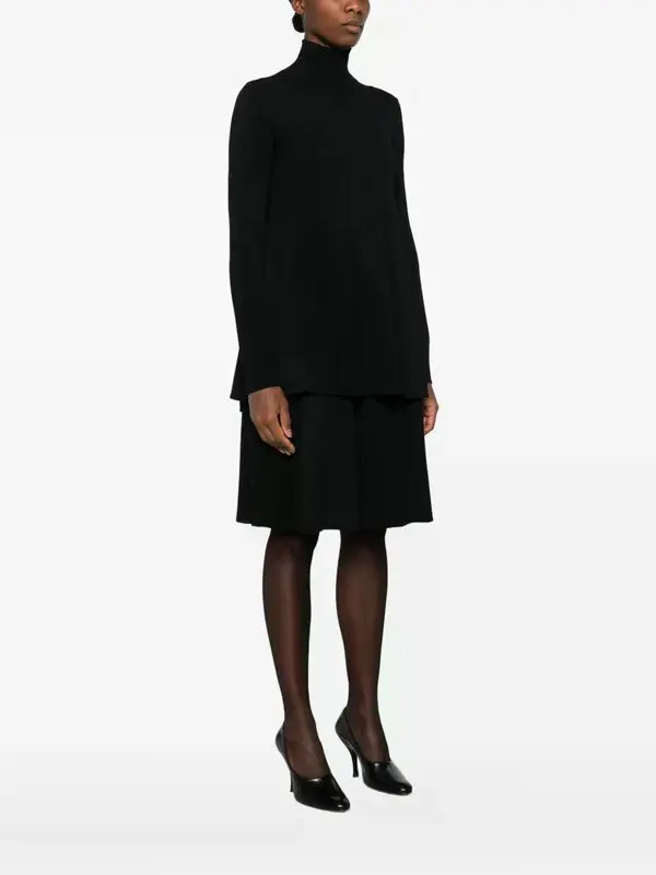 TOTEME Crepe Turtleneck Top