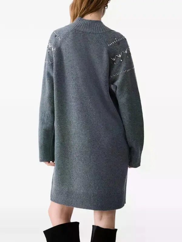 Liu Jo Knit Dress With Jewel Embroidery