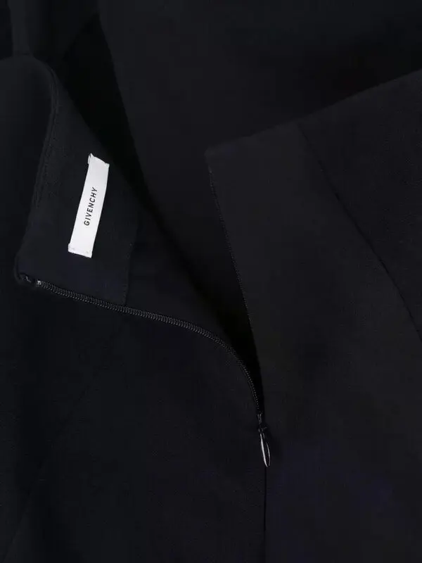 Givenchy Sliced Square-neck Spaghetti-strap Mini Dress - Black