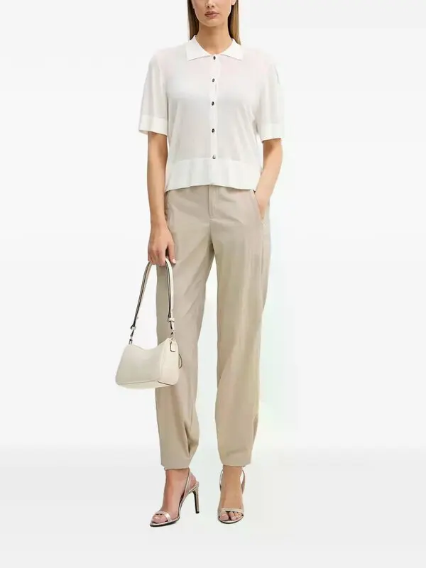 MOS MOSH Elasticated-waistband Tapered Trousers