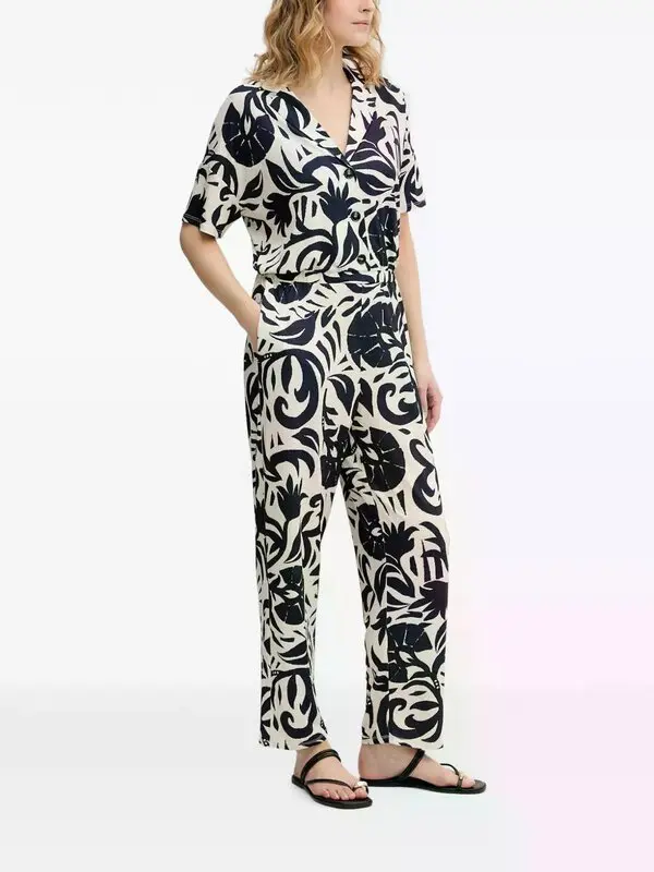 OUI Leaf Print Jumpsuit