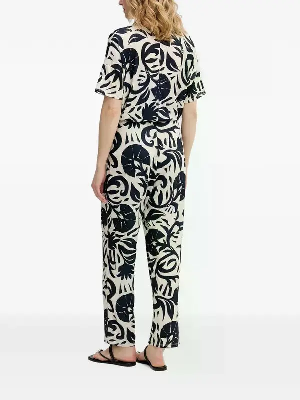 OUI Leaf Print Jumpsuit