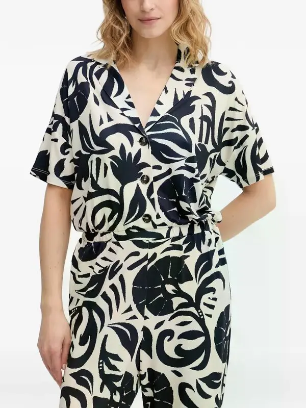 OUI Leaf Print Jumpsuit