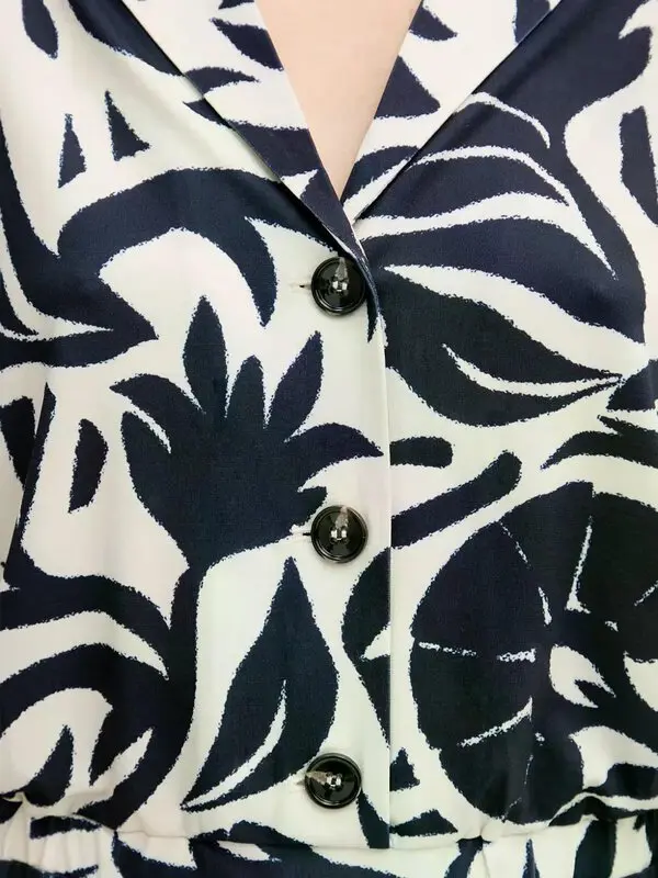 OUI Leaf Print Jumpsuit
