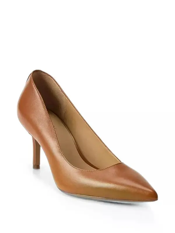 Ralph Lauren Lanette Pointed-toe Leather Pumps
