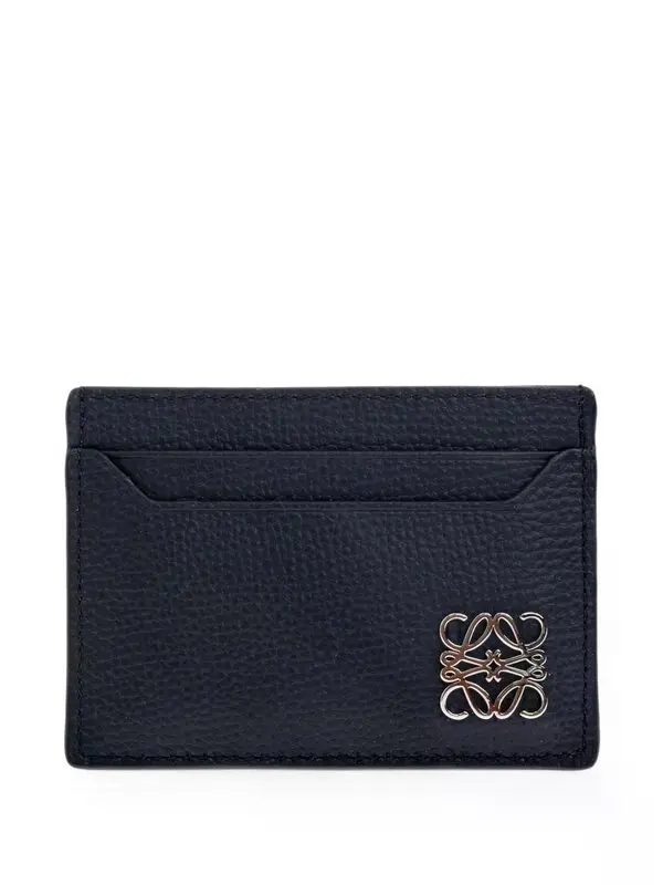 Loewe Anagram Leather Card Holder - Blue