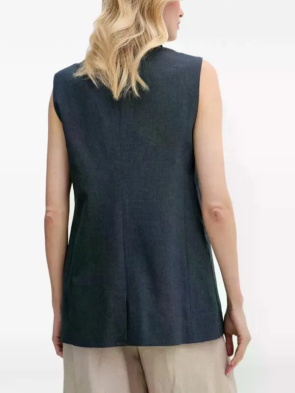 MOS MOSH Mmphiline Roy Double-breasted Sleeveless Blazer