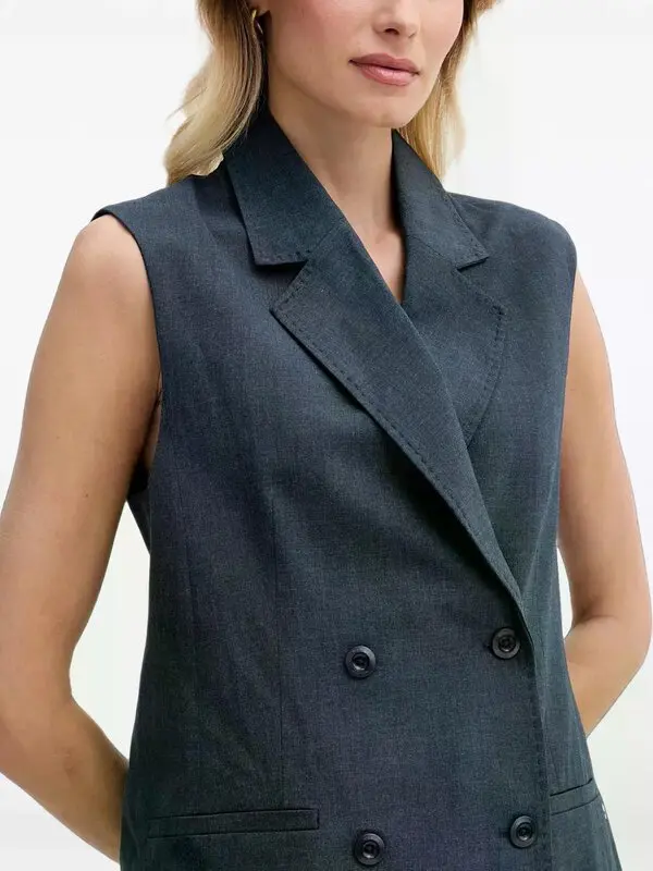 MOS MOSH Mmphiline Roy Double-breasted Sleeveless Blazer