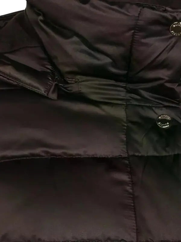 MOORER Quilted Hooded Coat - Brown