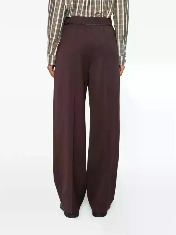 FORTE_FORTE Pleated Wide-leg Trousers