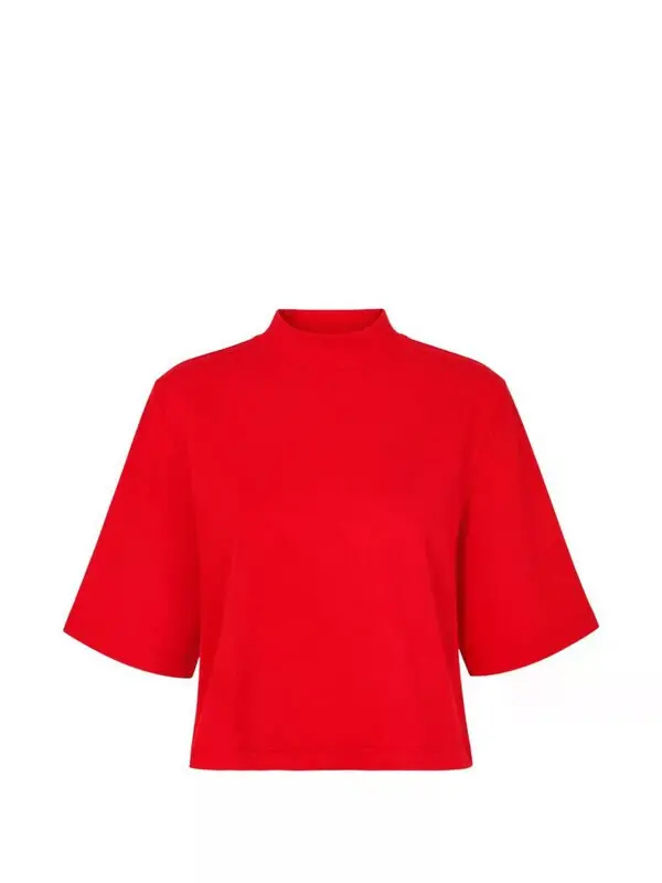 CLUB21 COLLECTION Irene Mock-neck T-shirt - Red