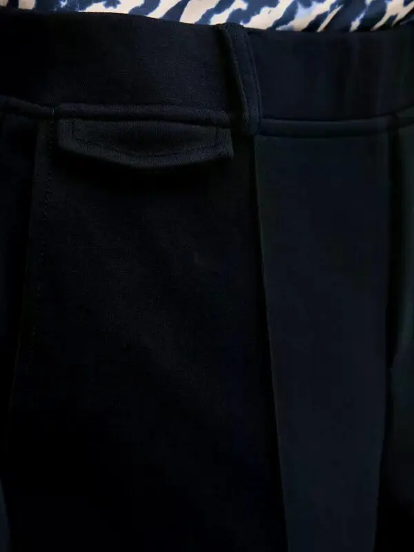 OUI Pressed-crease Flared-leg Trousers