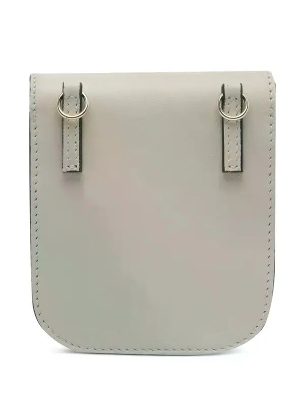 HIDESINS Logo Print Foldover Shoulder Bag - Neutrals