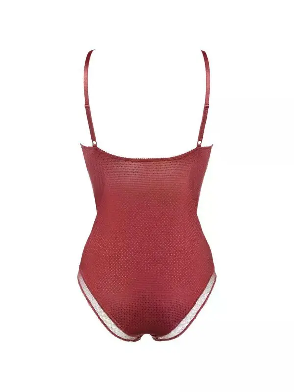 ERES Porte-bonheur Lace-panelled Bodysuit