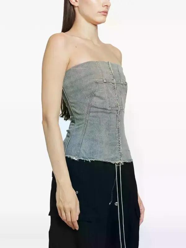Rick Owens Strapless Bustier Top