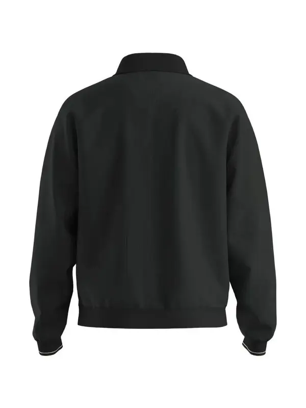 BOSS Zip-up Sweatshirt With Ribbed Texture