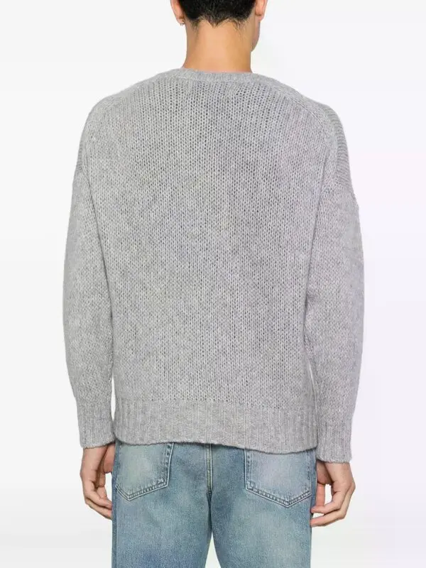 EMERSON RENALDI Mélange-effect V-neck Cardigan