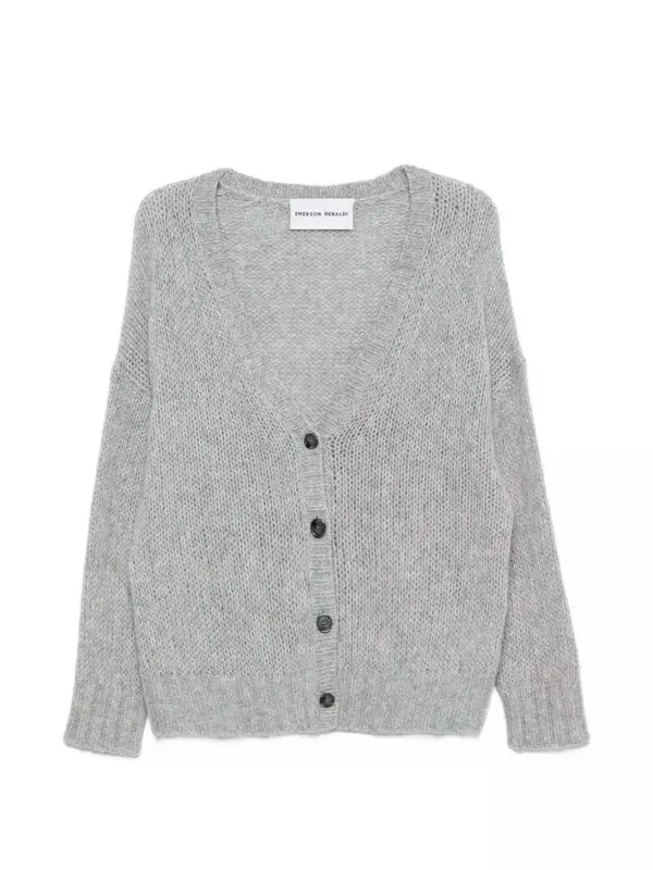 EMERSON RENALDI Mélange-effect V-neck Cardigan